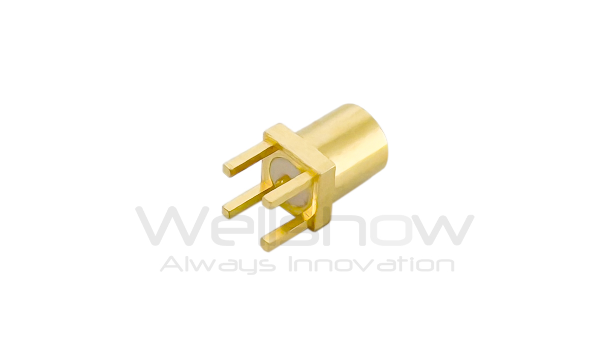 MMCX Jack(Female) Straight PCB mount, 50ohm, 3GHz - Wellshow Technology
