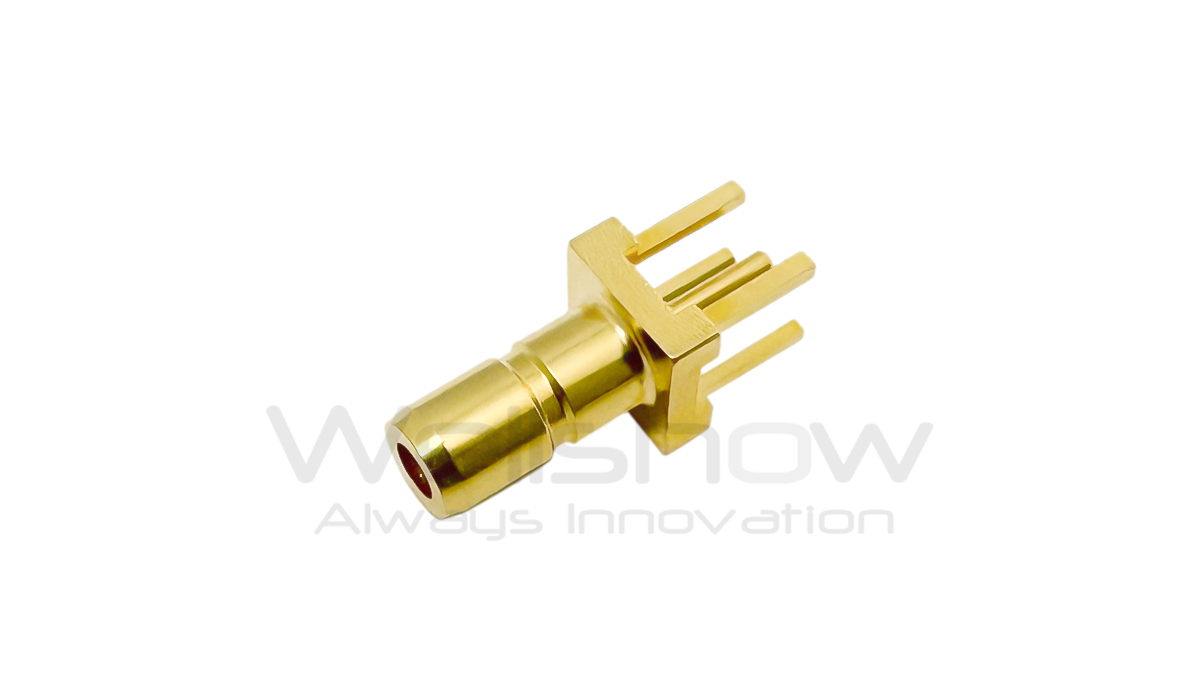 SSMB Jack(Female) Straight PCB Through Hole, 50ohm, 4GHz, Leg Length 3 ...